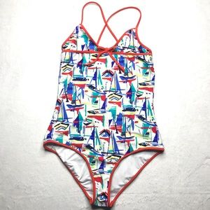 Milly Minis | Swim | Milly Minis Sailboat Girls Swimsuit Bathing Suit ...